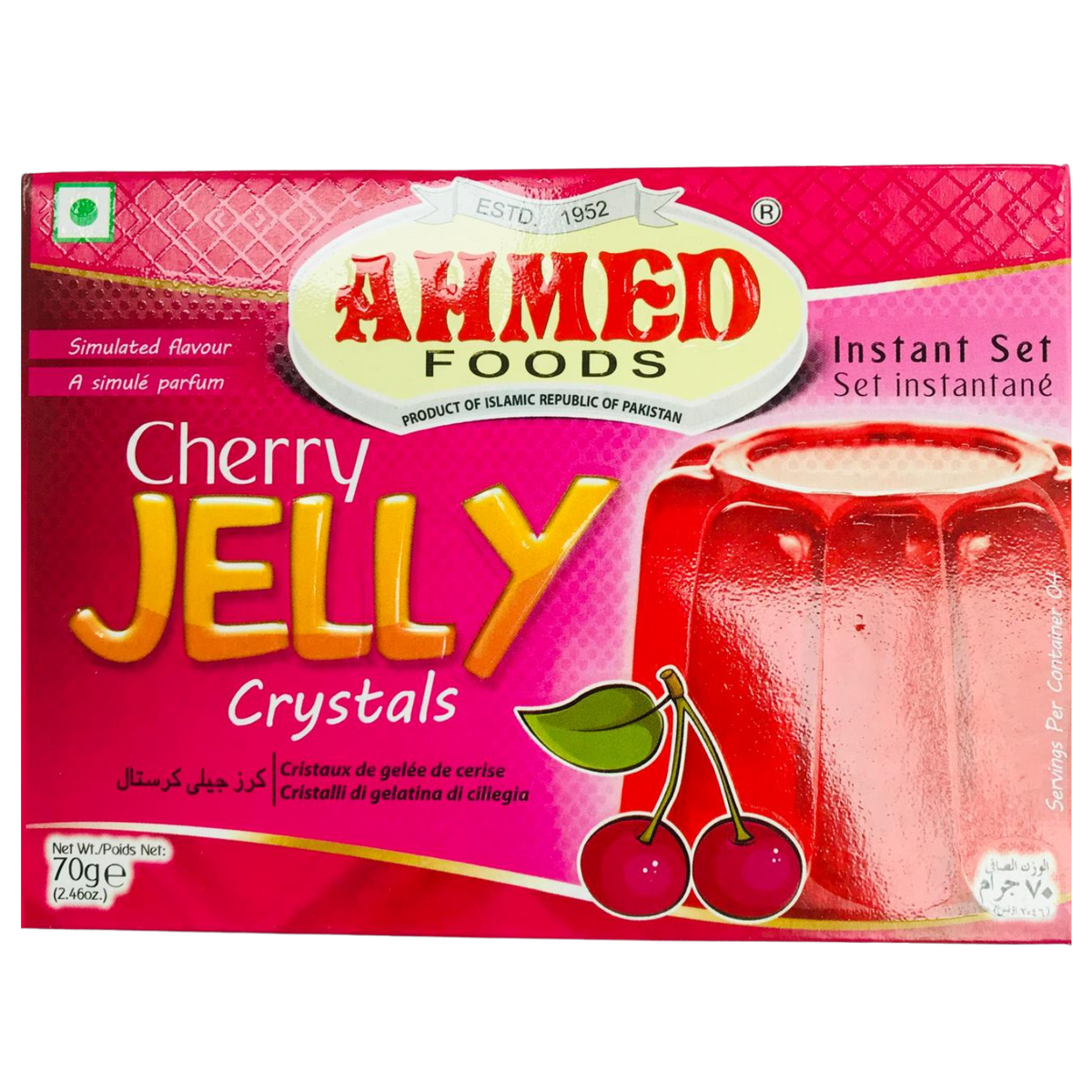 Buy Ahmed Foods Cherry Jelly Ready Mix – Free UK Delivery – Variety ...