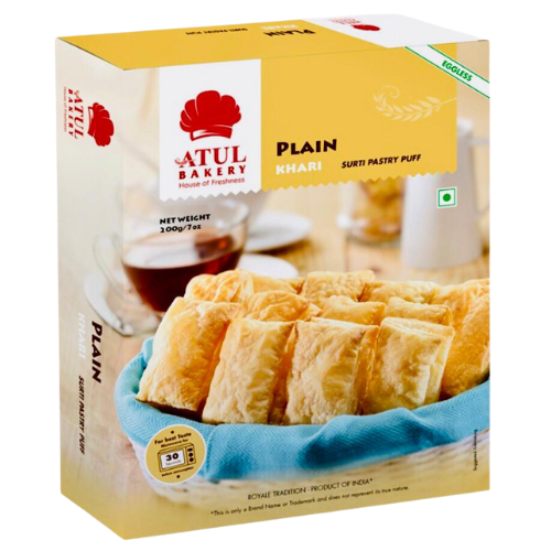 Buy Atul Bakery Plain Khari Biscuits – Free UK Delivery – Variety Foods UK