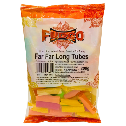 Fudco Coloured Long Tubes Far Far – Variety Foods UK