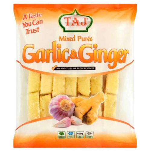Buy Taj Frozen Garlic Ginger Puree – Free UK Delivery – Variety Foods UK