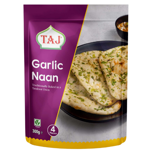 Buy Taj Frozen Garlic Naan Bread | 4000+ Indian Groceries – Variety ...